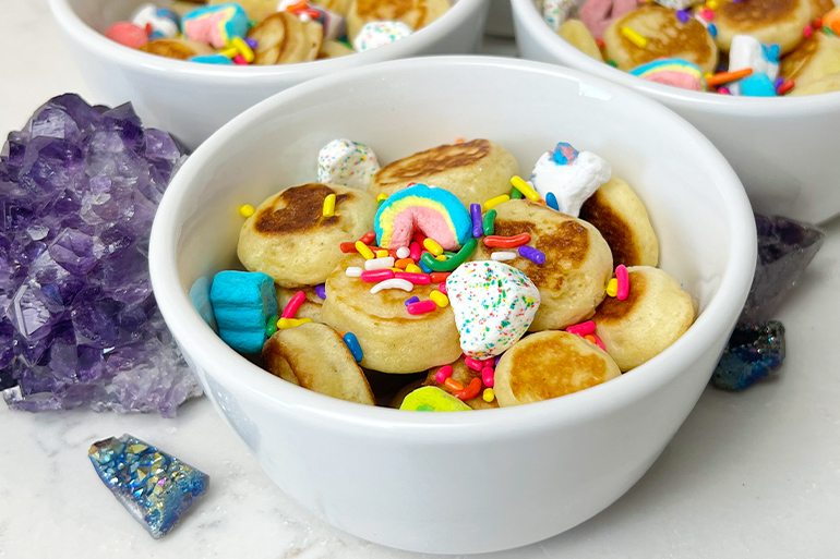 Receta de mini panqueques | Lucky Charms
