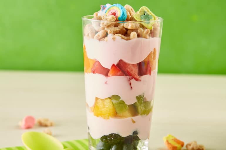 Rainbow Fruit Parfaits | Snack Recipes | Lucky Charms™